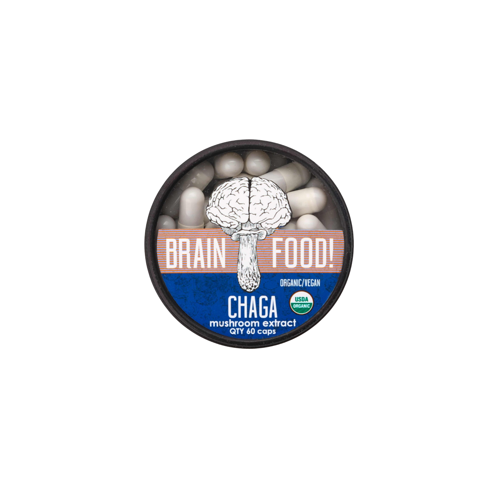 Brain Food Chaga Mushroom Capsules – GREENHAUS